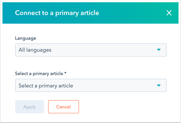 Create knowledge base articles in multiple languages